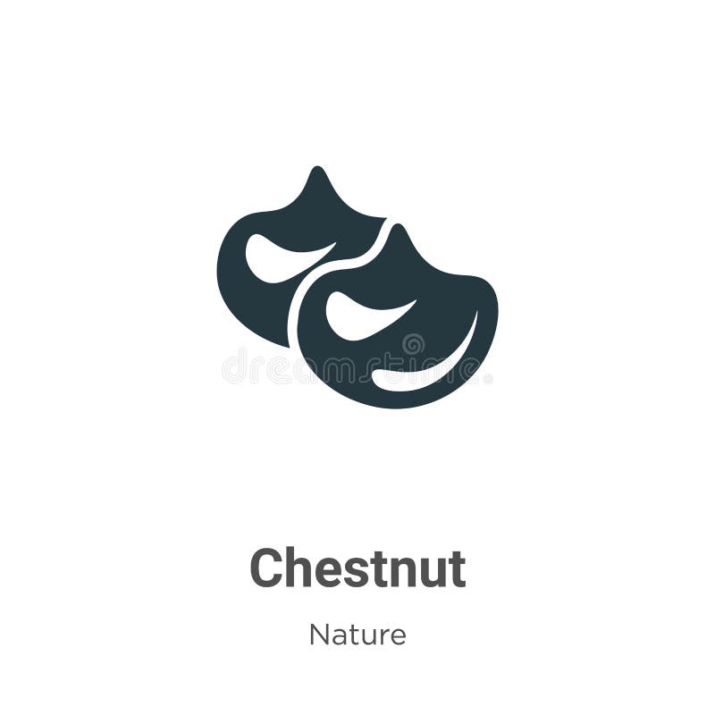 Chestnut Concept Vector Linear Icon Isolated On Transparent Back Stock ...