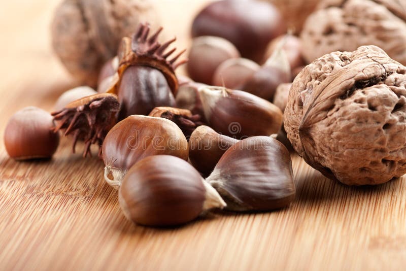 Chestnuts stock image. Image of natural, heap, rustic - 12368033