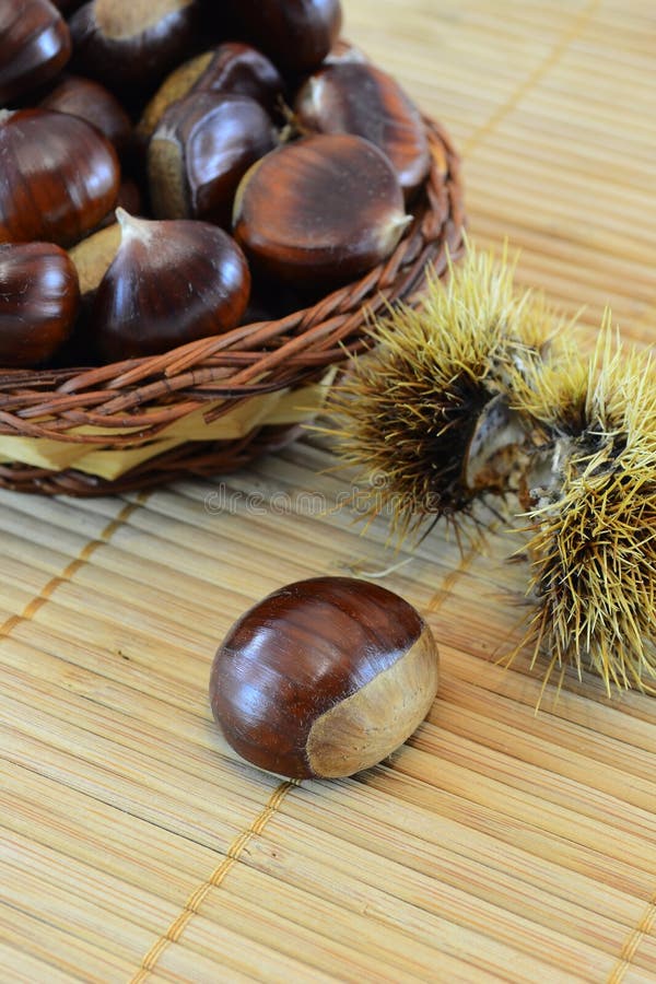 Sweet chestnuts stock photo. Image of colour, shot, chestnut - 27308964