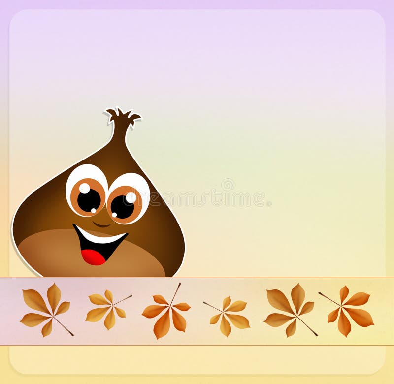 Chestnuts frame stock illustration. Illustration of snack - 46715409