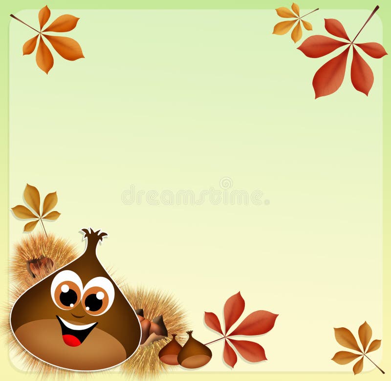 Chestnuts frame stock illustration. Illustration of chestnuts - 46715643