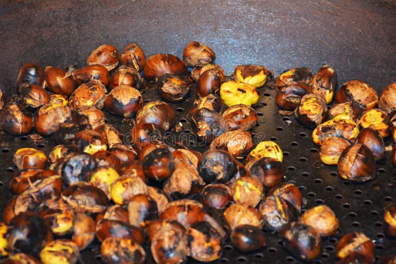 Chestnuts stock photo. Image of beverages, fire, seasonal - 78485658