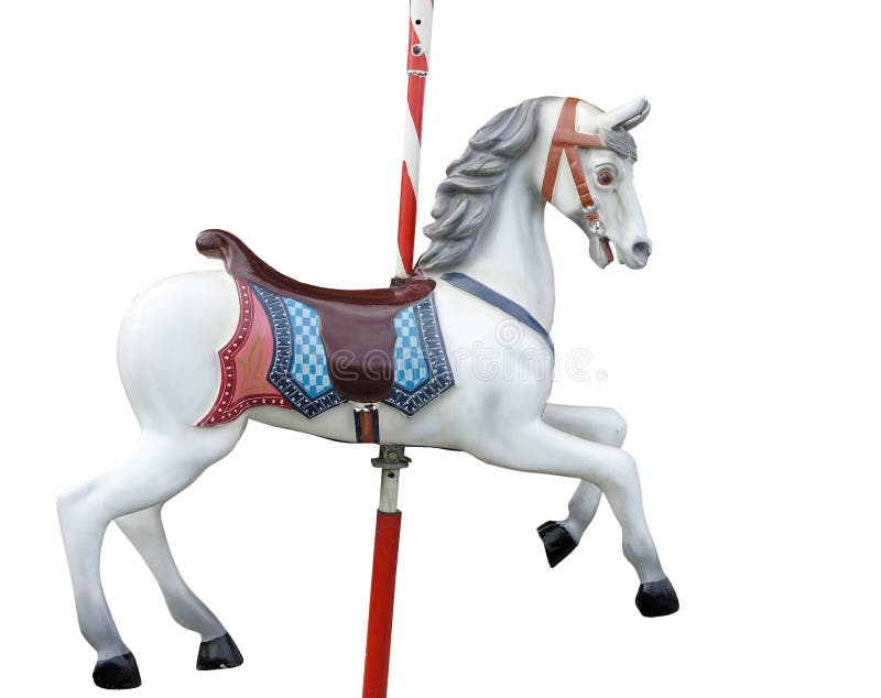 Cheval de manège image stock. Image du amusant, divertissement - 3428473