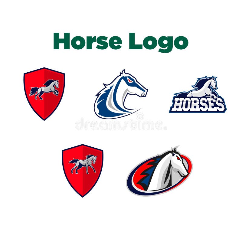 Cheval Logo Template illustration de vecteur. Illustration du mustang ...