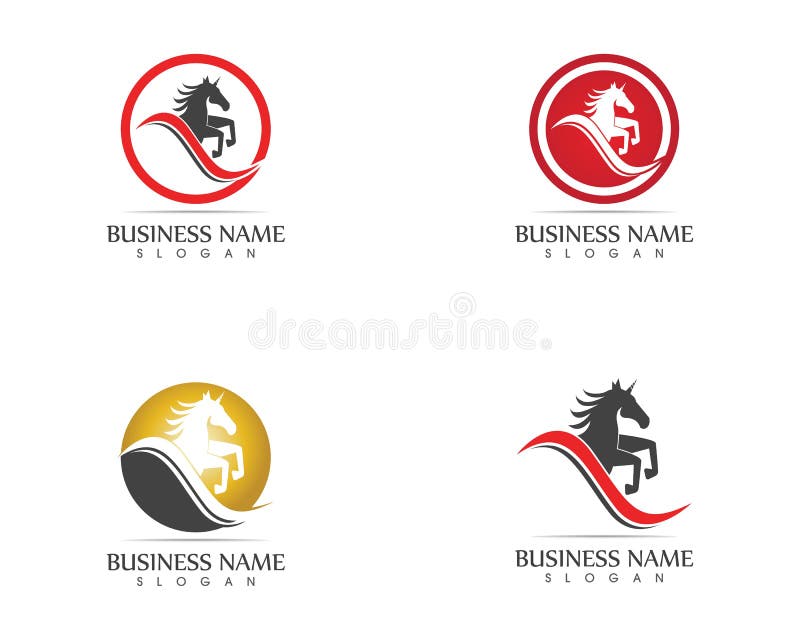 Cheval Logo Template Vector Illustration de Vecteur - Illustration du ...