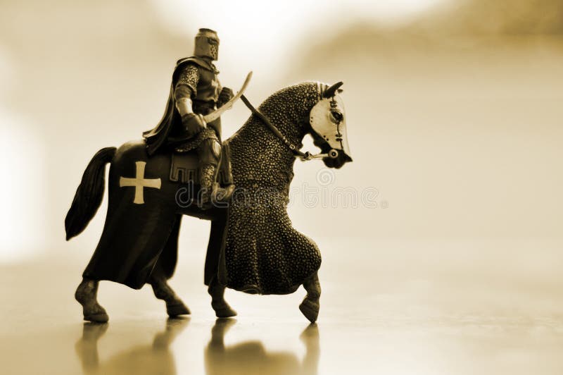 Chevalier Médiéval à Cheval Image stock éditorial - Image du hind ...