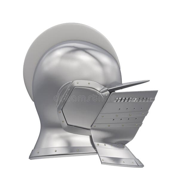 Chevalier Helmet Isolated illustration stock. Illustration du métal ...