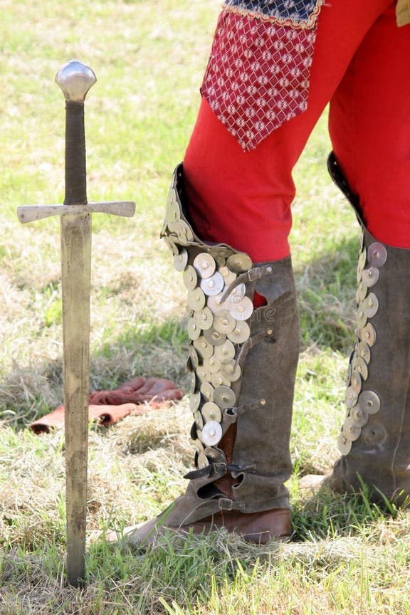 Chevalier and sword stock photo. Image of cavalier, shield - 1242914
