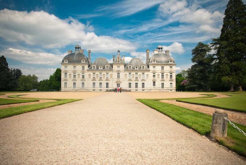 Cheverny castle editorial stock photo. Image of architecture - 24245448