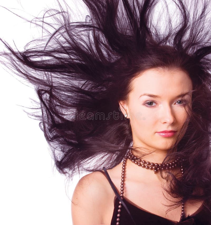 Cheveu dans le mouvement image stock. Image du mouvement - 13278189