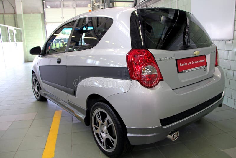 Chevrolet Aveo LS tuning editorial photography. Image of brand - 37456817