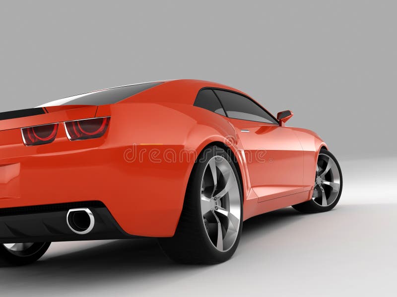 Chevrolet Camaro Concept 2009 Stock Illustration - Illustration of ...