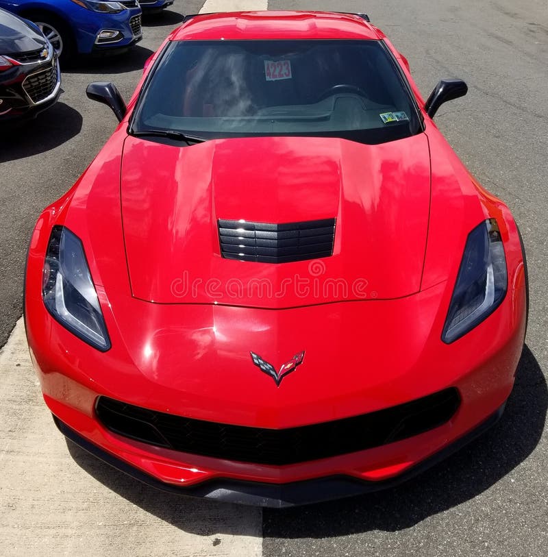 Chevrolet Corvette Grand Sport 2018 Editorial Stock Photo - Image of ...