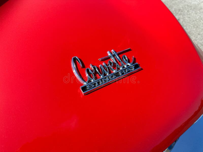 Chevrolet Corvette Stingray Emblem Editorial Photo - Image of ...