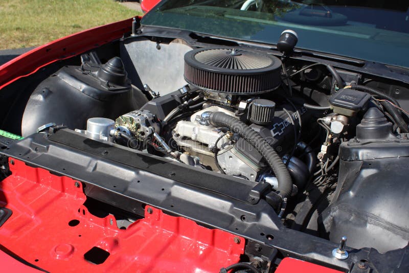 Chevrolet Engine in a Rebuilt 1987 Pontiac Firebird Formula Editorial ...