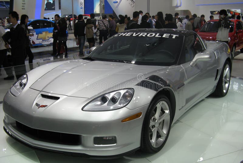 Chevrolet sports car show editorial photography. Image of china - 12083232