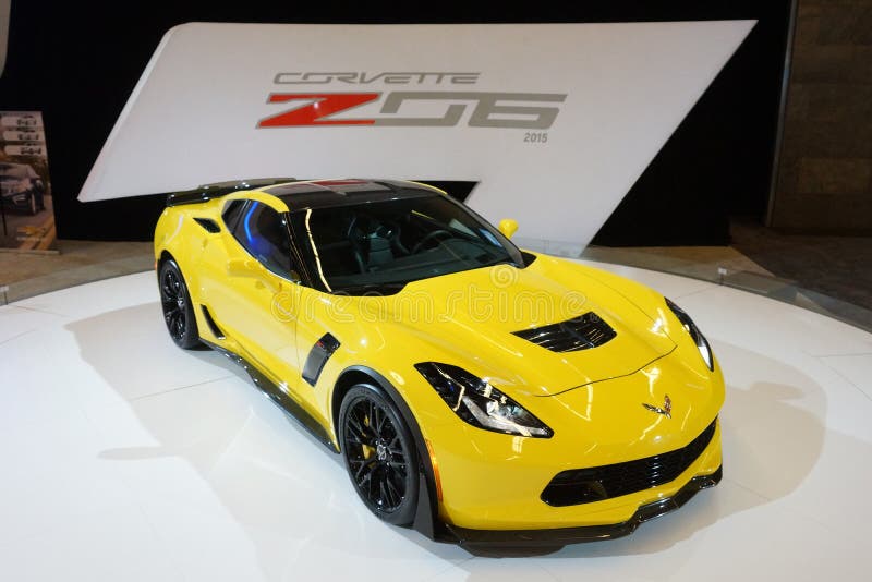 Chevrolet ZO6 Corvette editorial photography. Image of chrome - 52201352