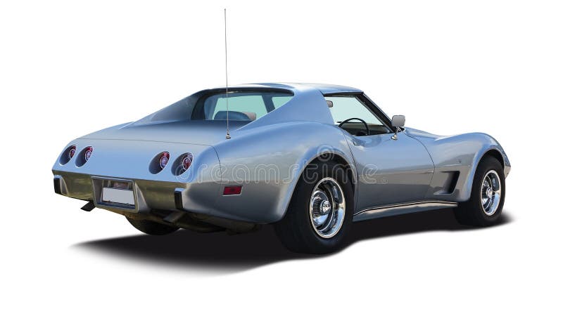 Chevrolette Stingray Back View Stock Photo - Image of chevrolette ...