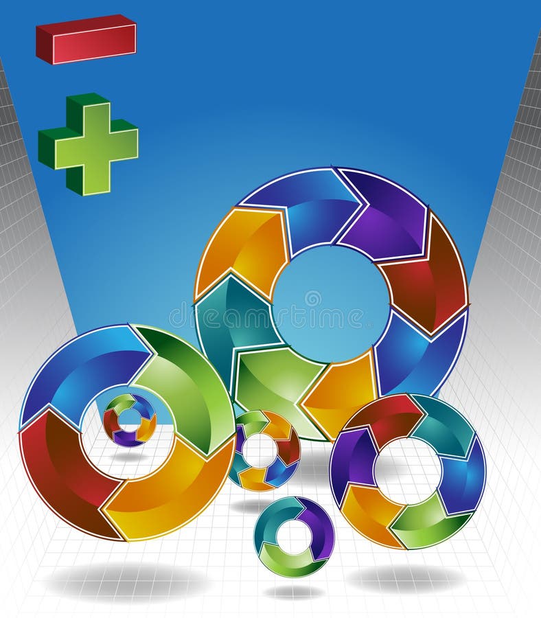 Chevron 3D Process Background Stock Vector - Illustration of business ...