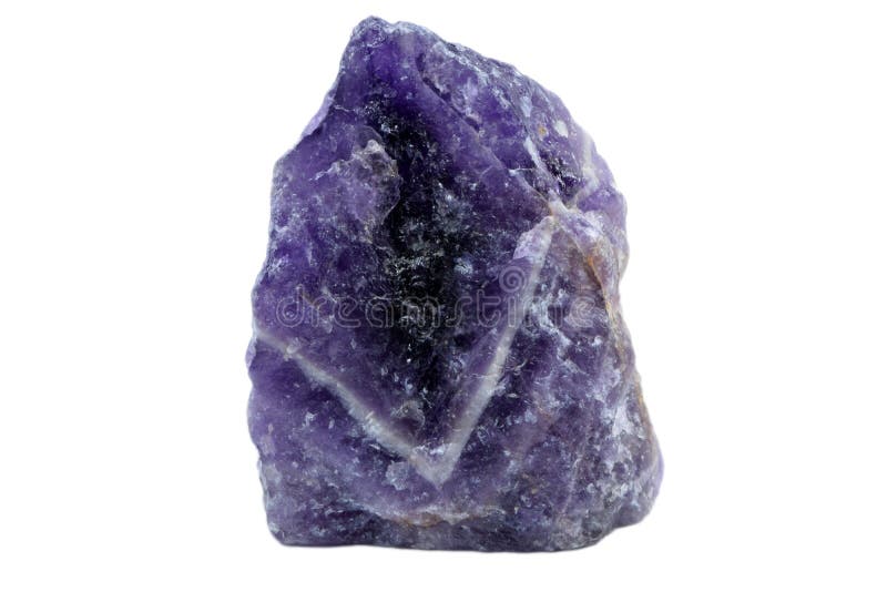 Chevron Amethyst Rough stock image. Image of white, crystal - 174251863