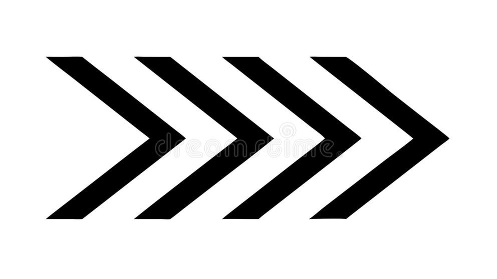 Chevron Arrow Sequence, Symbolizing Progress and Forward Movement ...