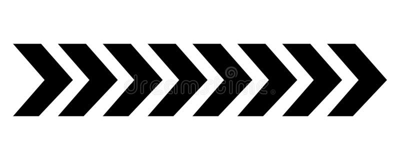Chevron Arrow Symbol Silhouette Vector Stock Illustration ...