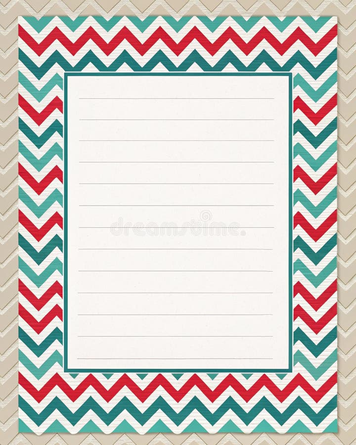 Chevron Border Paper Texture Bold and Energetic Stock Illustration ...