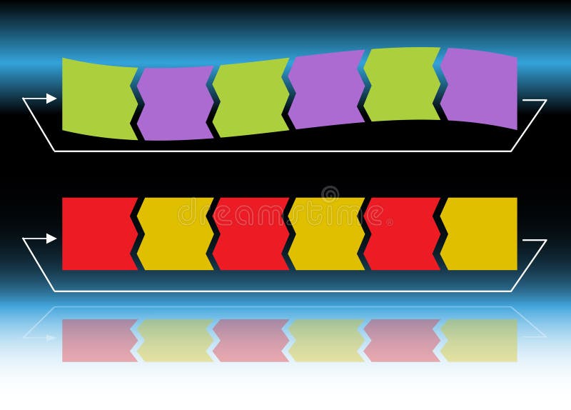 Chevron Chart stock vector. Illustration of project, business - 15034285