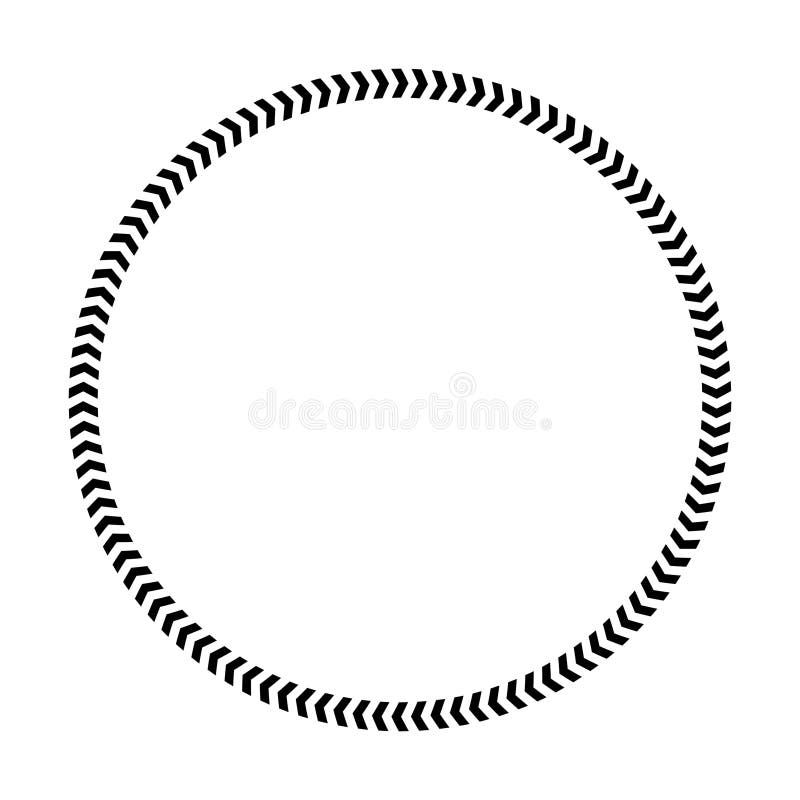Chevron Circle Arrow Icon. Round Arrow Frame Stock Vector ...