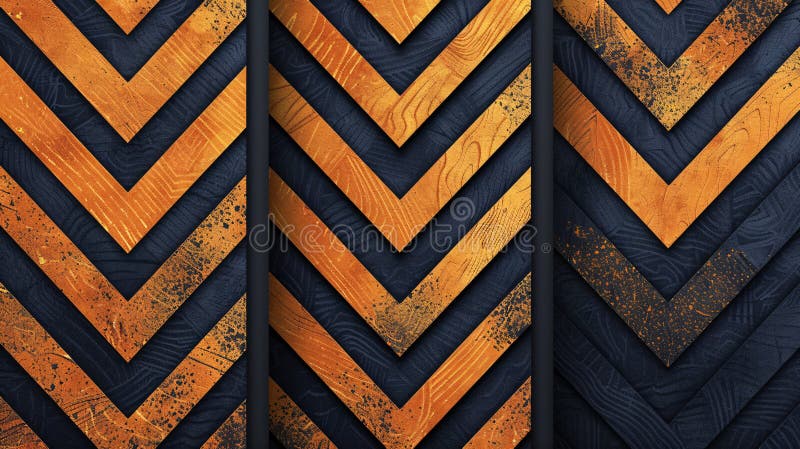 Chevron Combinations Versatile Patterns Stock Illustration ...