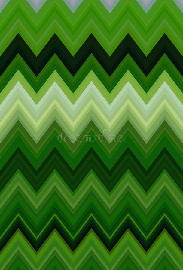 Chevron Green Zigzag Pattern Background. Seamless Stock Illustration ...
