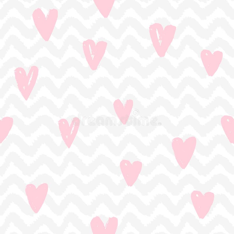 Red Hearts Watermark Backgrounds Stock Illustration - Illustration of ...