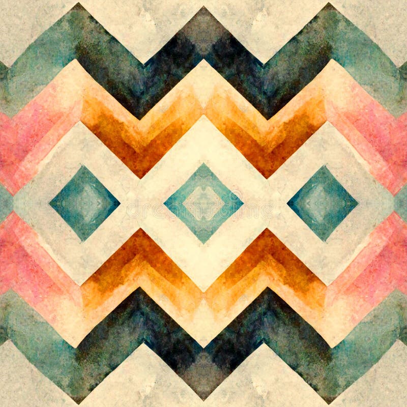 Chevron Herringbone Zig Zag V-shape Seamless Pattern Stock Illustration ...