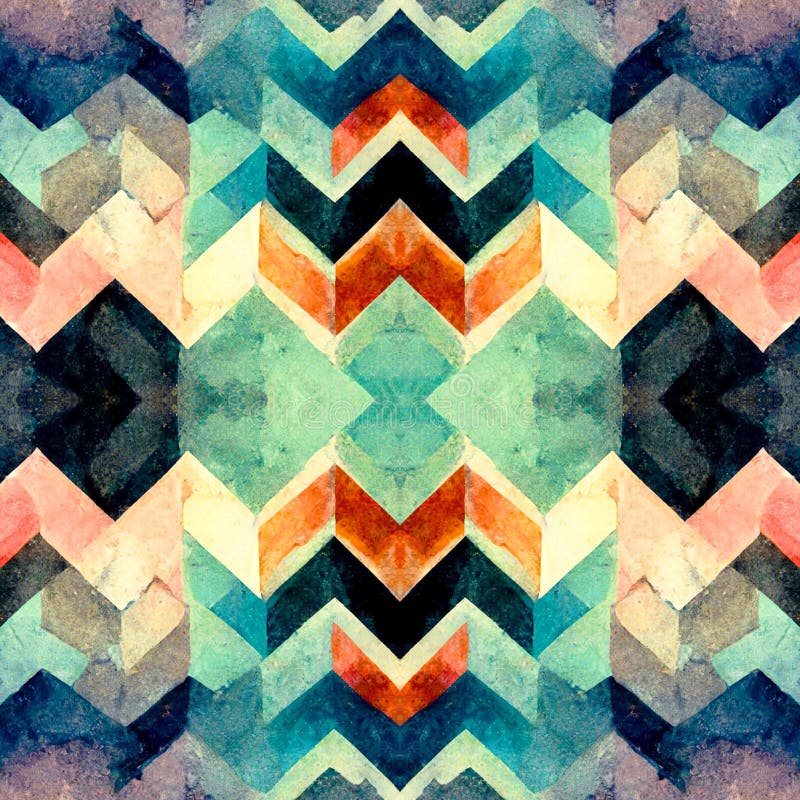 Chevron Herringbone Zig Zag V-shape Seamless Pattern Stock Illustration ...