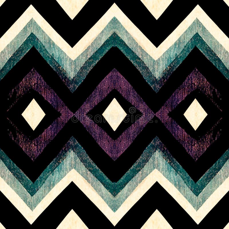 Chevron Herringbone Zig Zag V-shape Seamless Pattern Stock Illustration ...