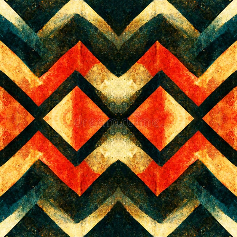 Chevron Herringbone Zig Zag V-shape Seamless Pattern Stock Illustration ...