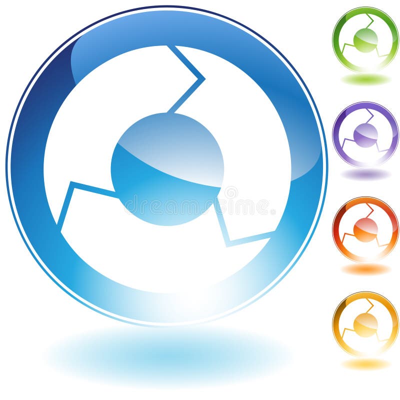 Chevron Icon stock vector. Illustration of cycle, stage - 9622218