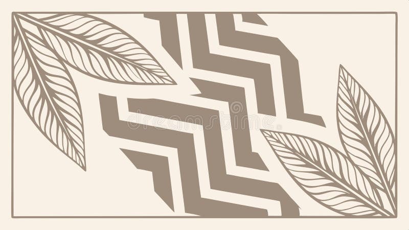 Chevron Leaf Pattern Design, Chevron Pattern with Leaves for Nature ...