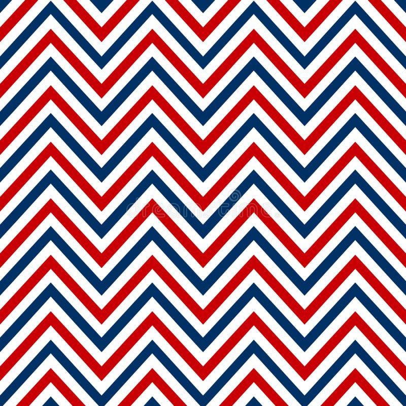 Royal Blue And Red Chevron Background
