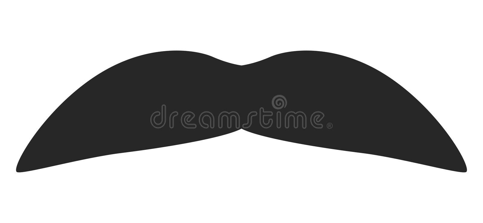 Handlebar Moustache Beard Style Men Illustration Facial Hair Mustache