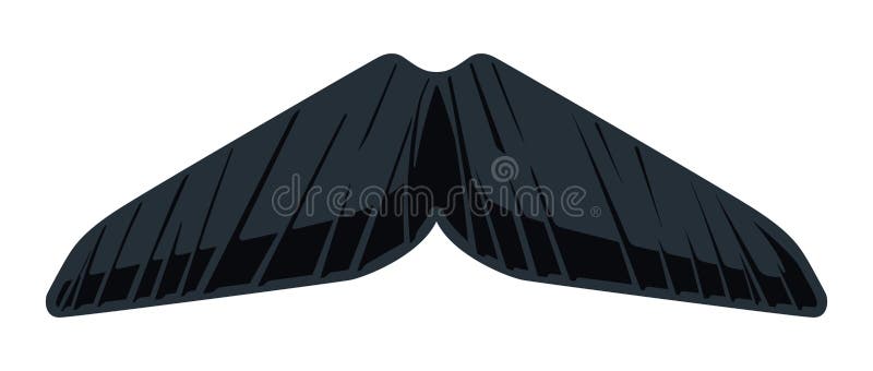 Chevron Mustache Vector Cartoon Graphic Stock Vector - Illustration of ...
