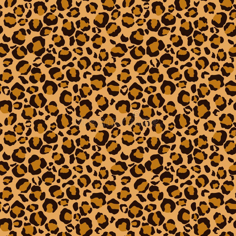 Leopard Print Seamless Pattern Stock Vector - Illustration of paper ...