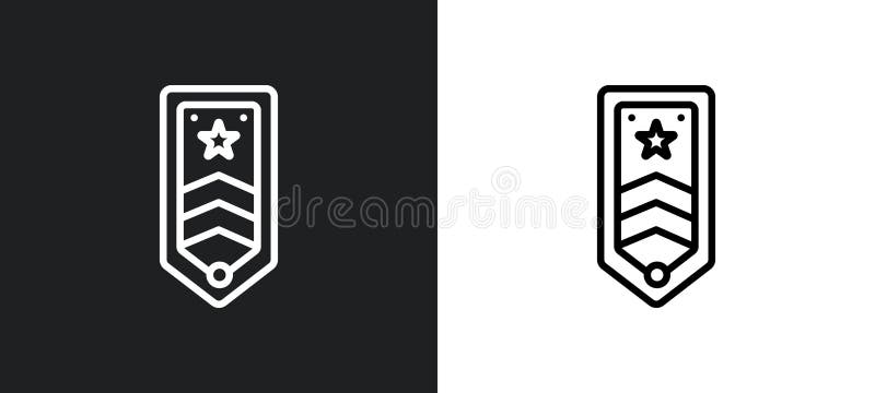 Chevron Outline Icon in White and Black Colors. Chevron Flat Vector ...