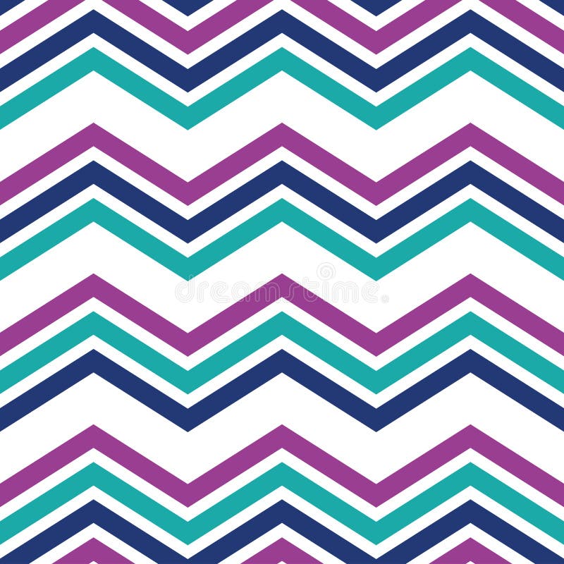 Popular Colorful Zigzag Chevron Pattern Stock Vector - Illustration of ...