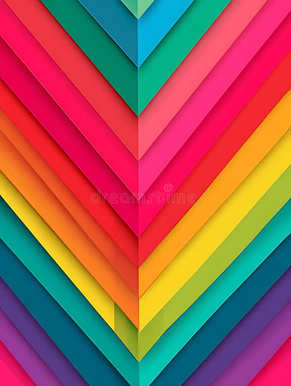 Chevron Pattern Featuring Bright, Overlapping Layers in a Spectrum of ...