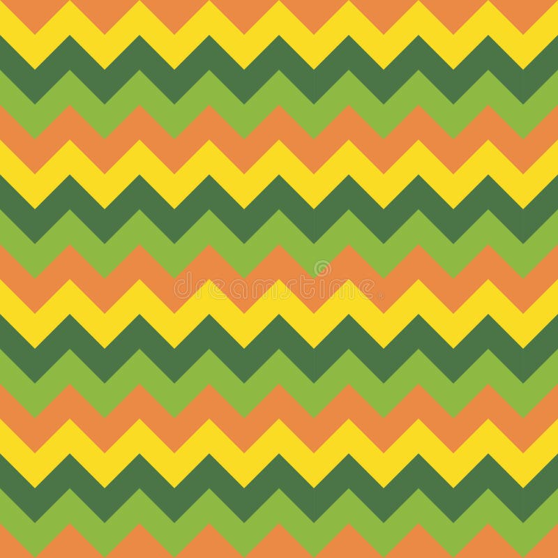 Chevron Pattern Seamless Vector Arrows Geometric Design Colorful Green ...