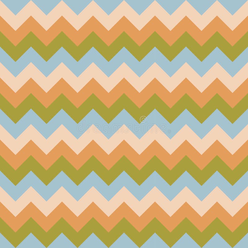 Chevron Pattern Seamless Vector Arrows Geometric Design Colorful Orange ...