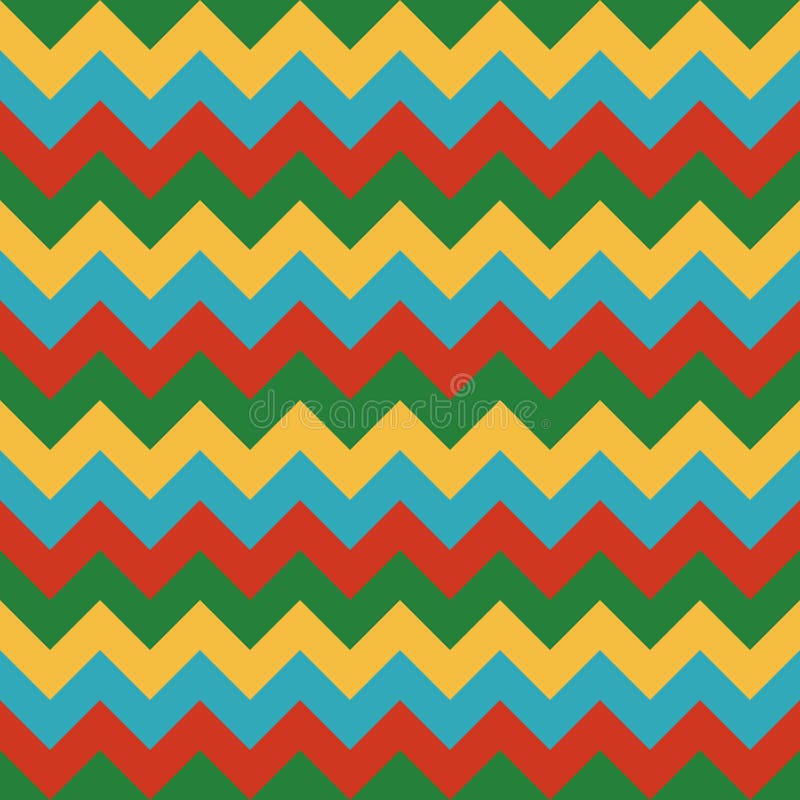 Chevron Pattern Seamless Vector Arrows Geometric Design Colorful Yellow ...