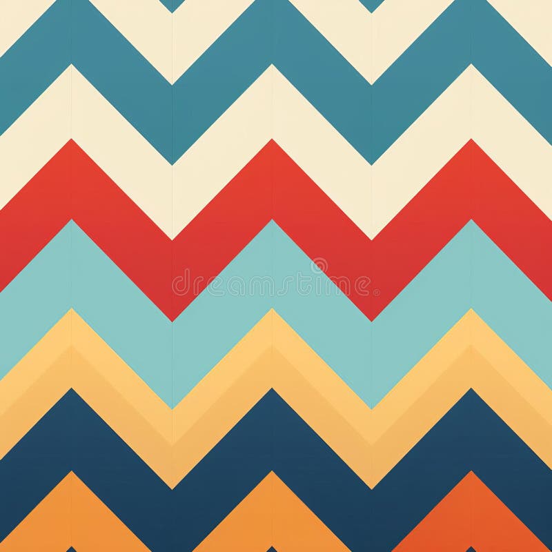 Vibrant Multi-colored Chevron Pattern Dominates the Graphic Scene Stock ...