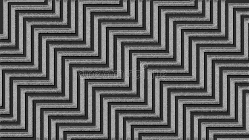 3d Illustration of Chevron Repeating Pattern. Stock Illustration ...